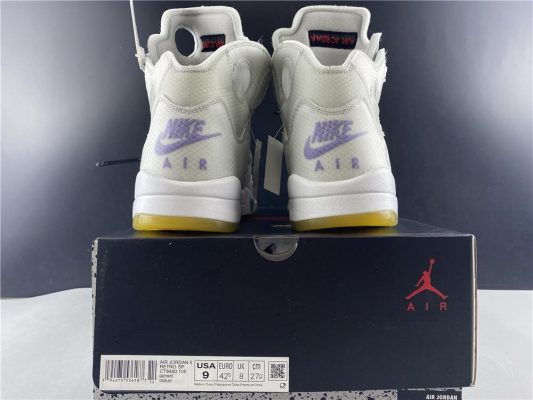 AJ 5 Retro OW Grape Shoes Sneakers - nk0000711 - StreetwearCrib