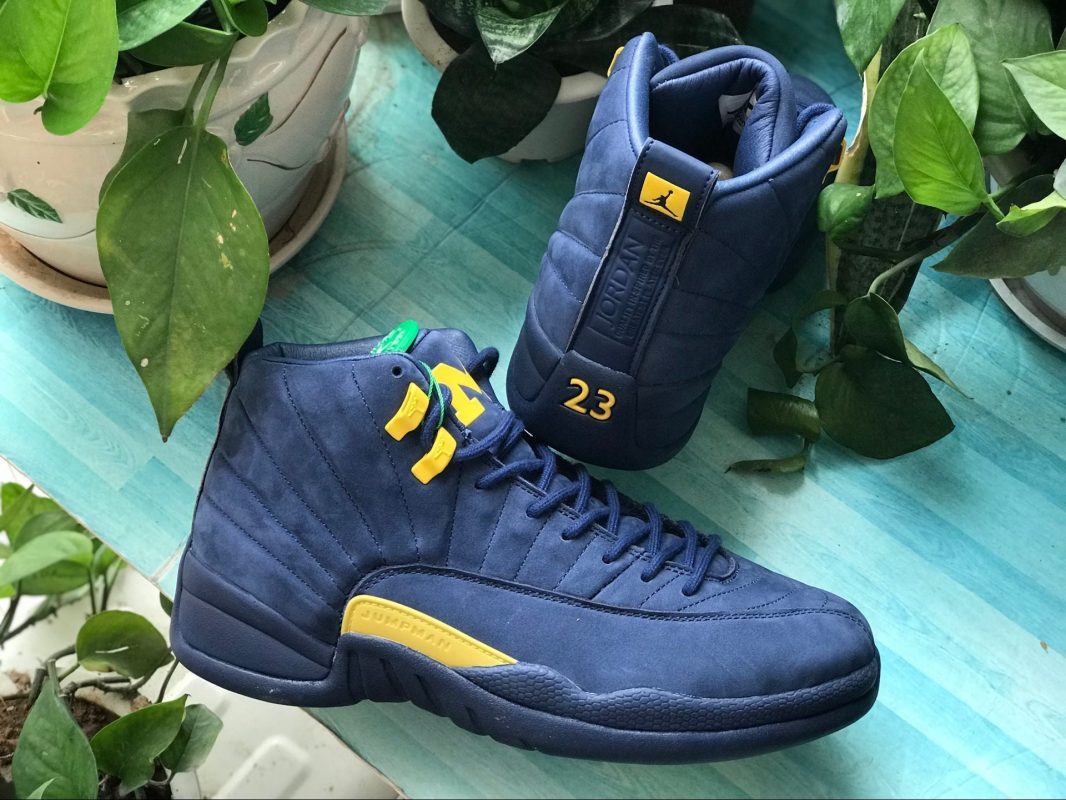 AJ 12 Retro Michigan Shoes Sneakers - nk0000633 - StreetwearCrib