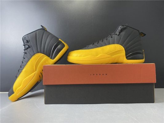 AJ 12 Retro Black University Gold Shoes Sneakers - nk0000758 ...